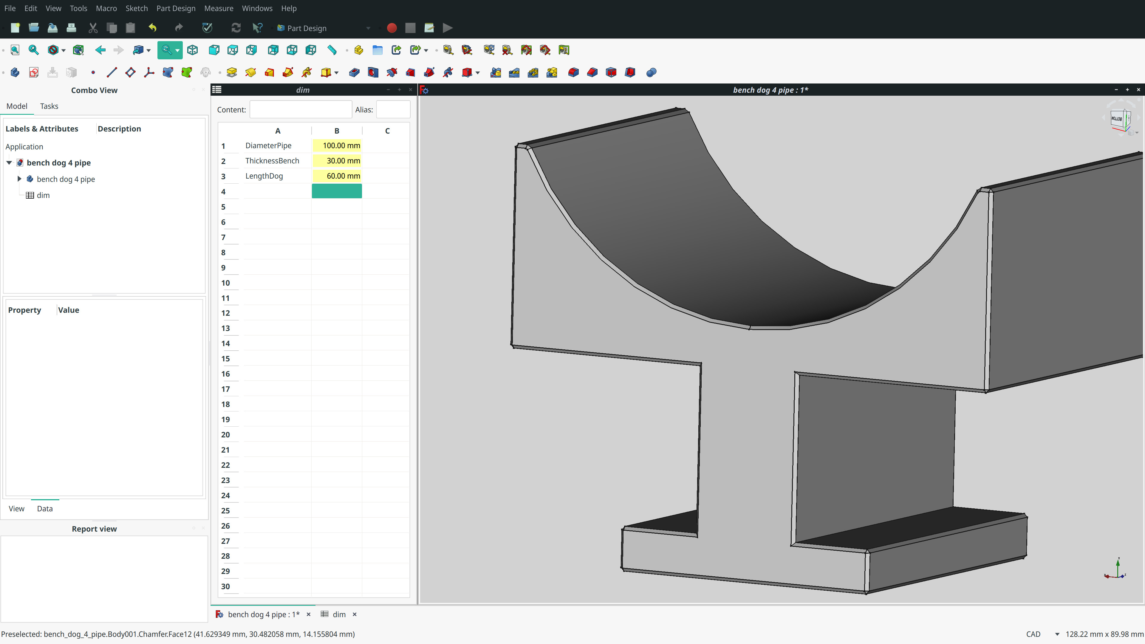 bench dog for pipe / folding workbench (parametric FreeCAD) by NUeB ...