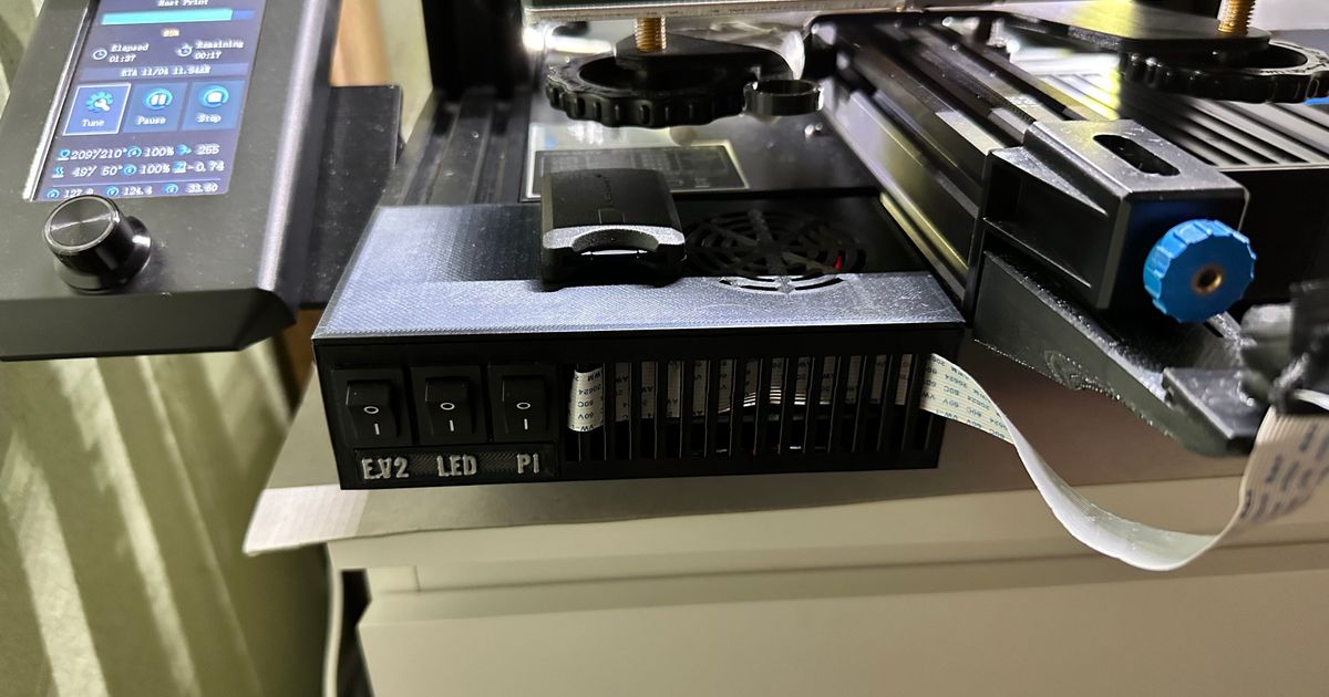 OctoPrint Server Raspberry pi case Ender3v2 by kilinccagatay | Download free STL model ...