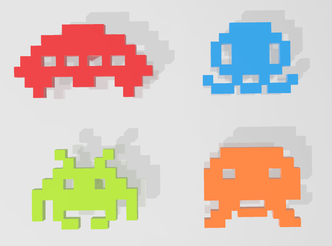 Space Invaders Knobs by TheCraftyMaker | Download free STL model ...