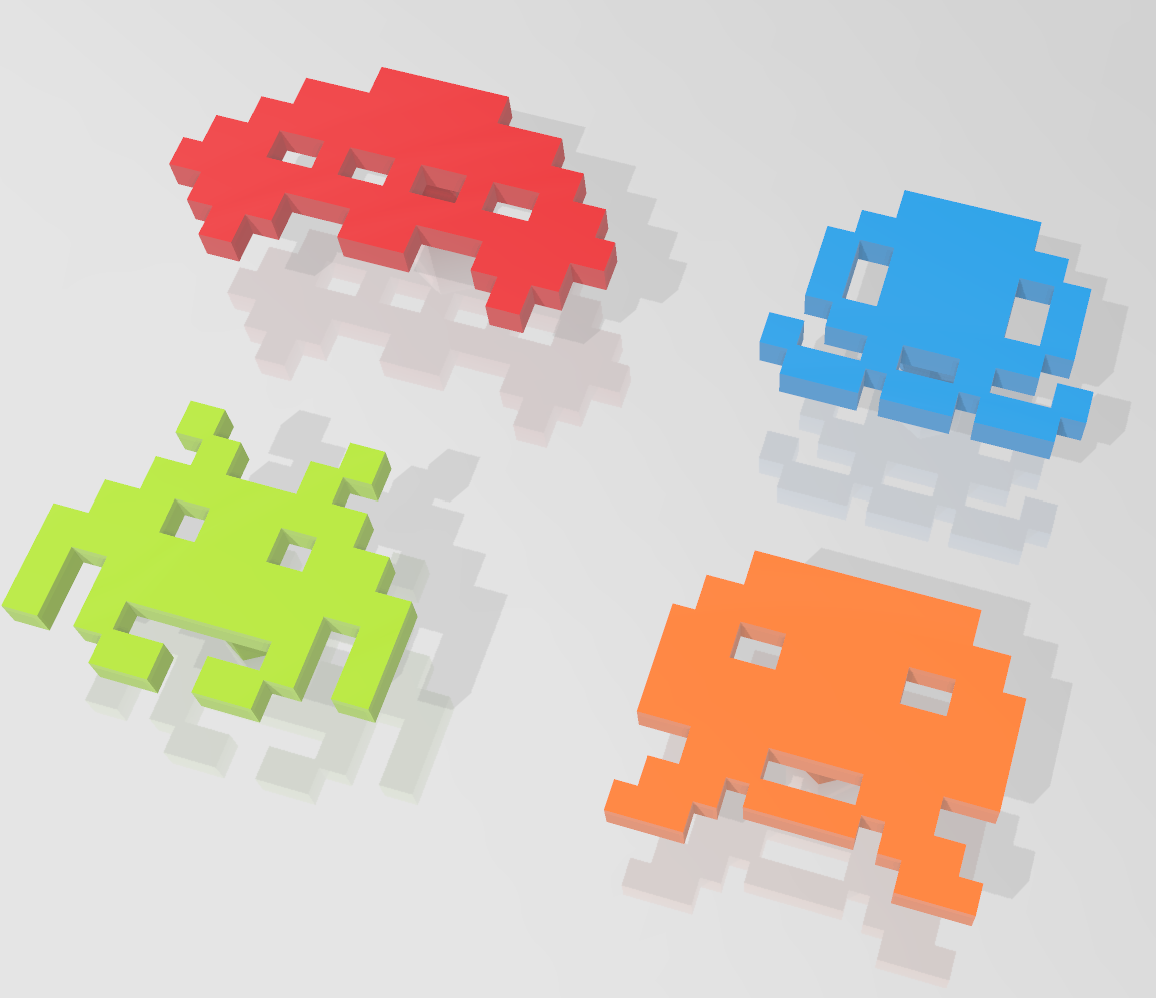 Space Invaders Knobs by TheCraftyMaker | Download free STL model ...