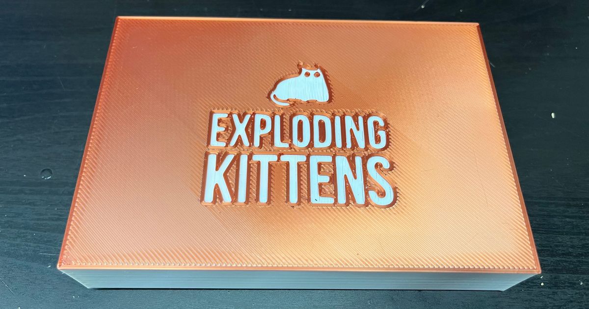 Lid for Exploding Kittens by Dillon Nichols | Download free STL model ...