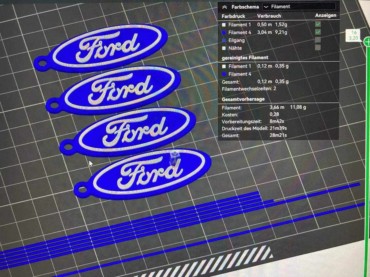 Ford Keychain Logo by sumrek | Download free STL model | Printables.com
