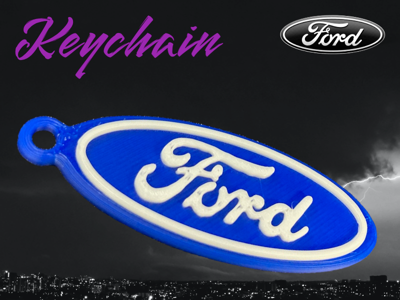 Ford Keychain Logo by sumrek | Download free STL model | Printables.com