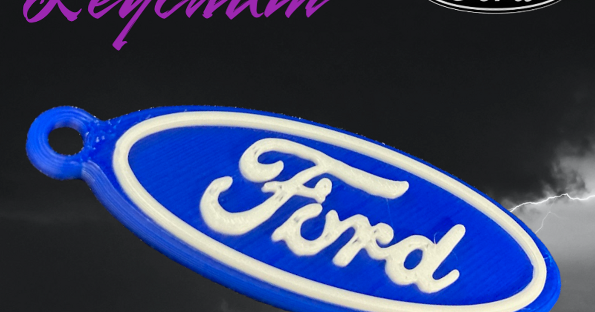 Ford Keychain Logo by sumrek | Download free STL model | Printables.com