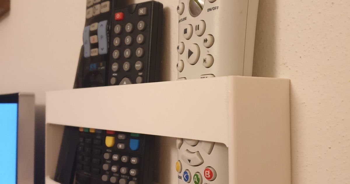 Holder for remote controls by 3Dparty.cz | Download free STL model ...