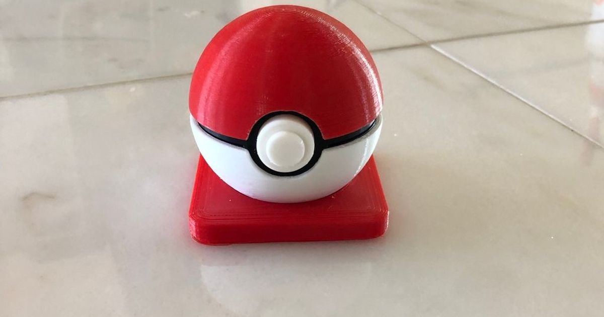 Pokeball Stand by Mattookah | Download free STL model | Printables.com
