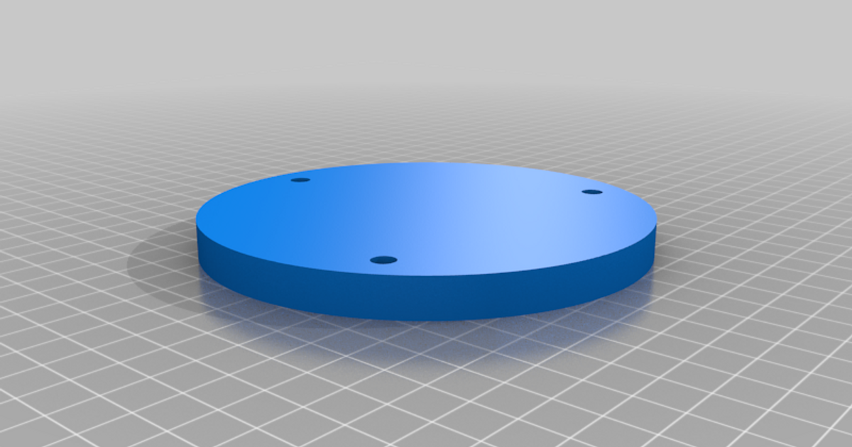 ROUND COVER CAP SCALABLE 3 HOLES by The Sloppy Apprentice | Download ...