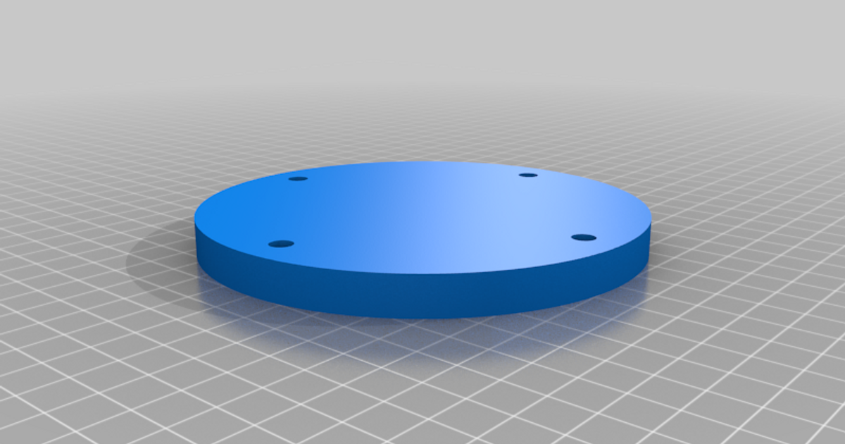 ROUND COVER CAP SCALABLE 4 HOLES by The Sloppy Apprentice | Download ...