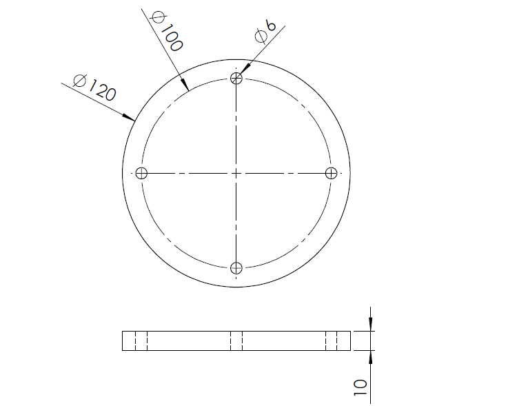 ROUND COVER CAP SCALABLE 4 HOLES by The Sloppy Apprentice | Download ...