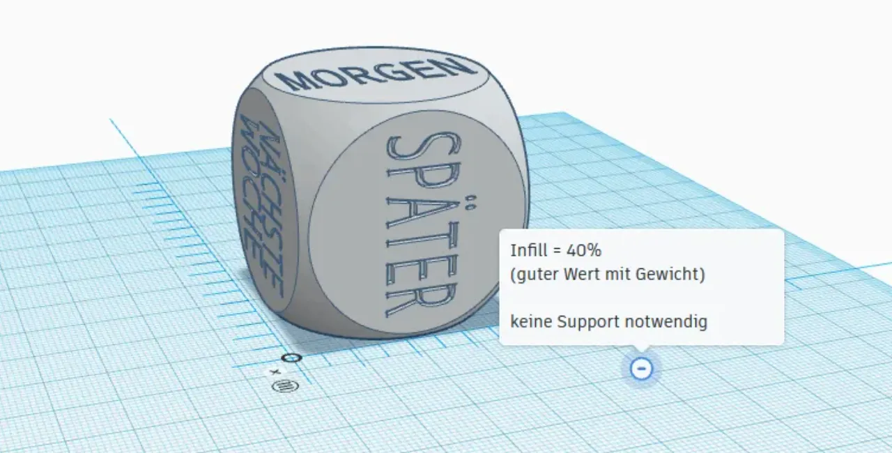 Decision Dice (German) by Locu | Download free STL model | Printables.com
