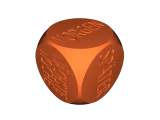 Decision Dice (German) by Locu | Download free STL model | Printables.com