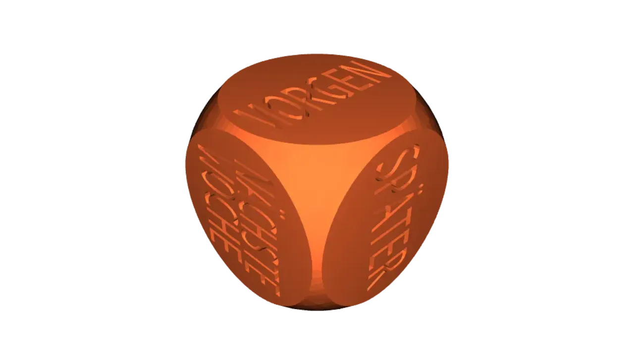 Decision Dice (German) by Locu | Download free STL model | Printables.com