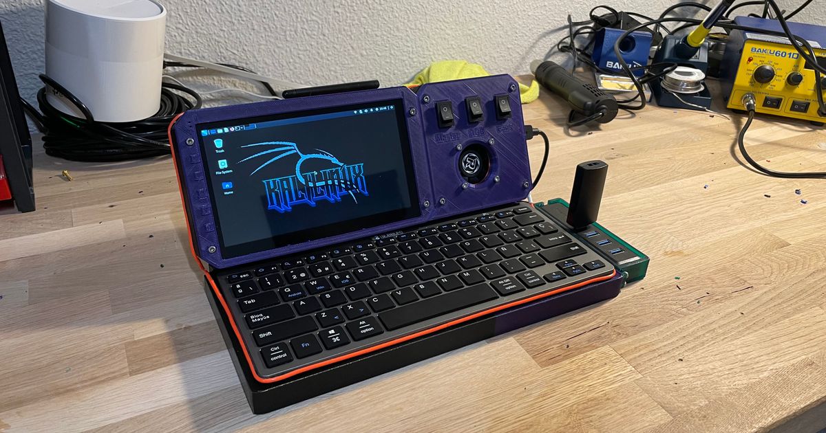 Raspberry pi 4 CyberDeck by QuandaleTheInventor | Download free STL model | Printables.com