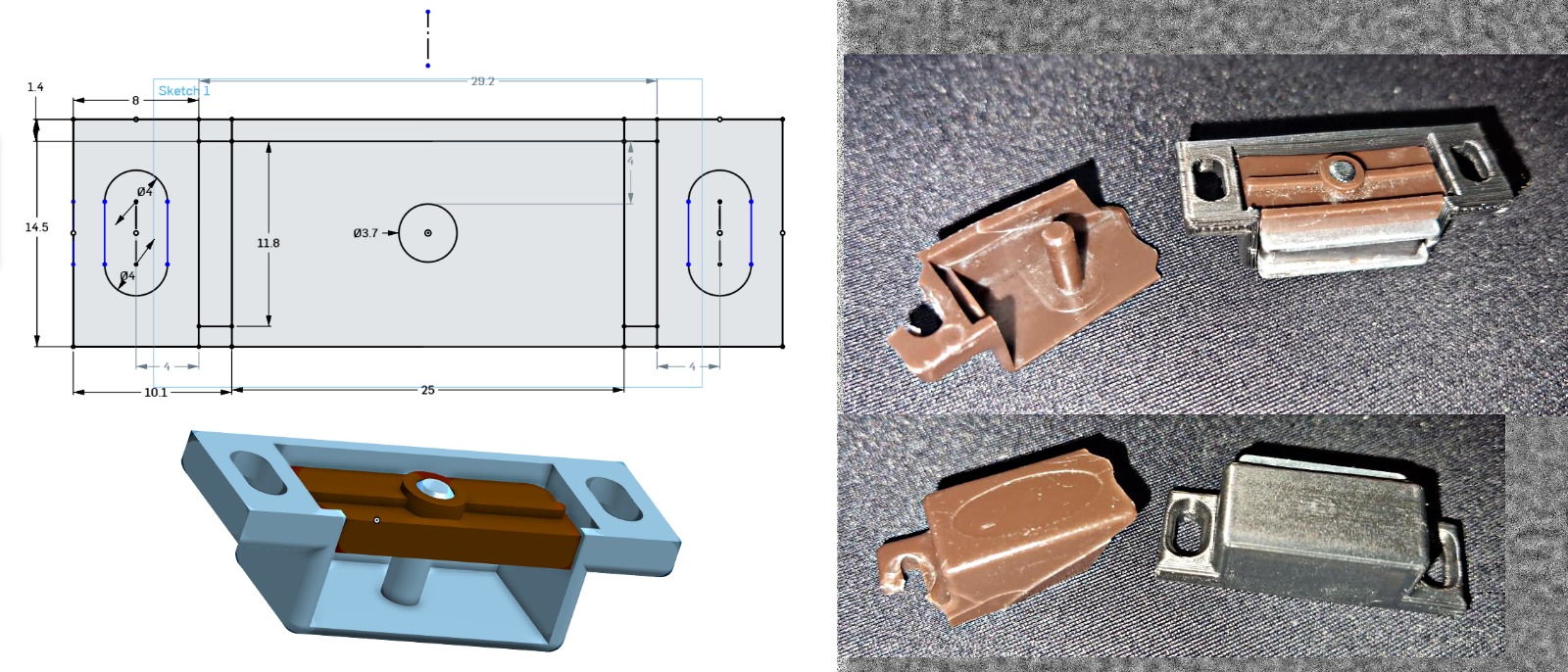 Magnet holder for mosquito net by Vlado M | Download free STL model ...
