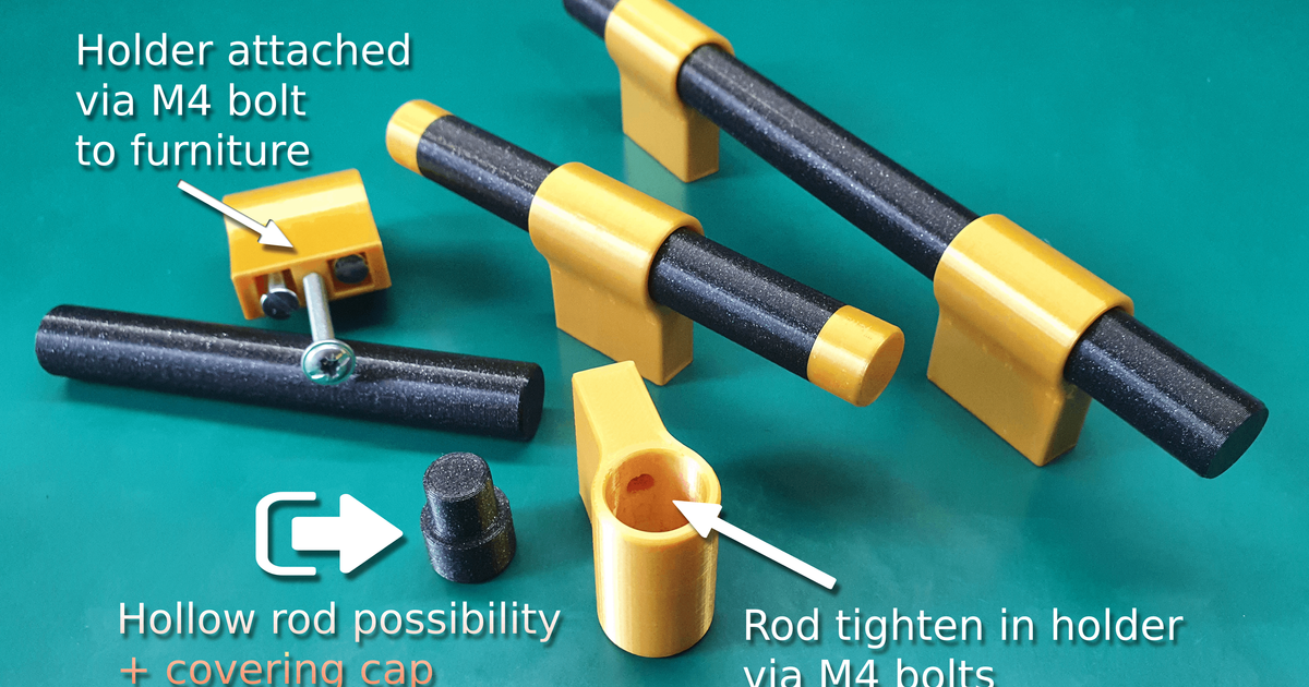 🔘 Round rod - modular handle system (with HIDEOUT possibility) by sh ...