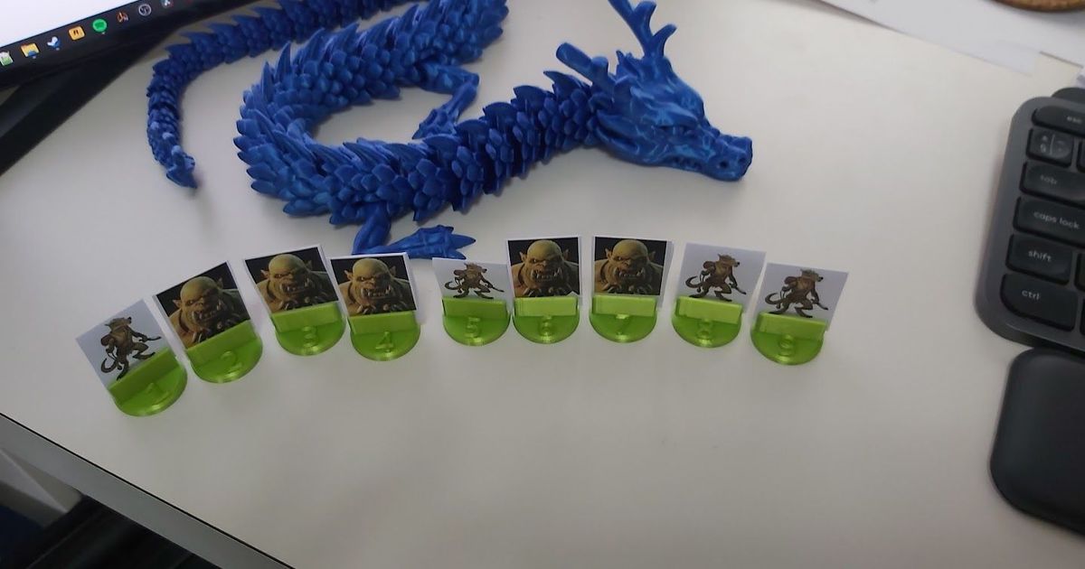 Minitiature base standees for paper enemies by Peter | Download free ...