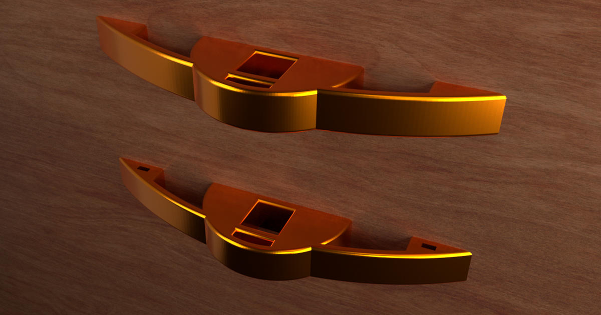 Stylish Modern Cabinet Drawer Handle by Lyl3 | Download free STL model ...