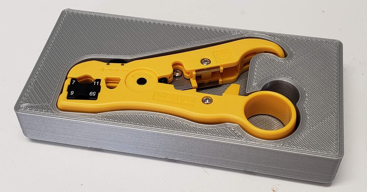 Gridfinity Cable Stripper Holder by mikeneron | Download free STL model ...