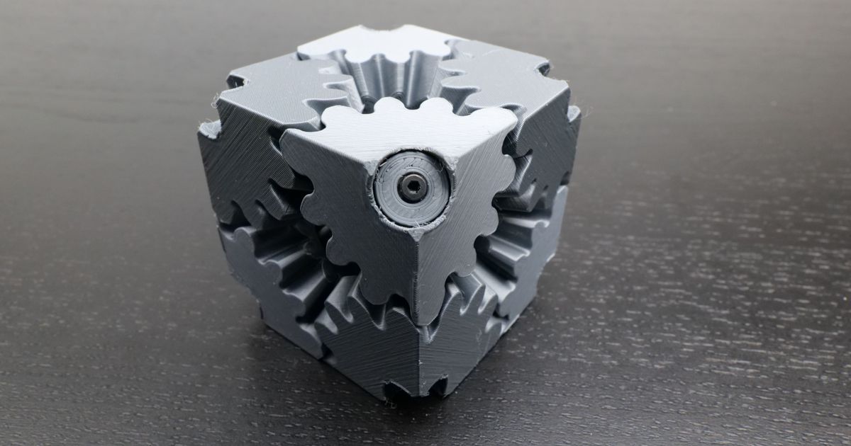 Gear cube by henryseg | Download free STL model | Printables.com