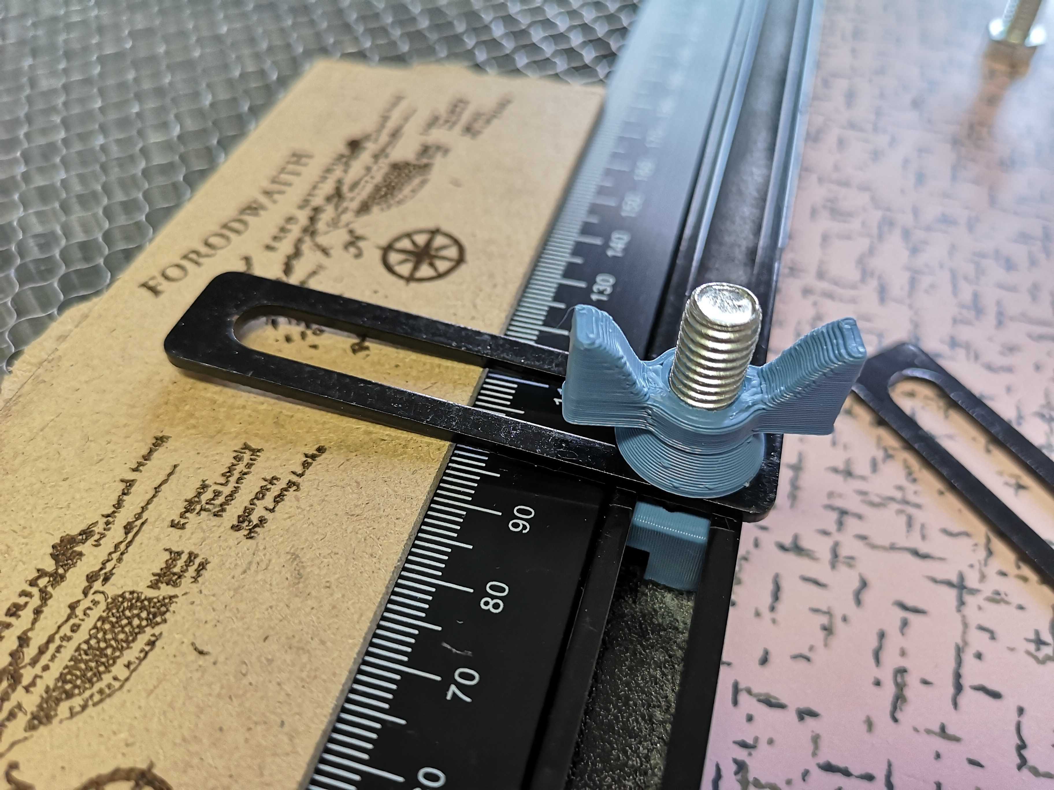 Bolt guides, washers, wing nuts, AND pressure shims for Ortur 'Better ...