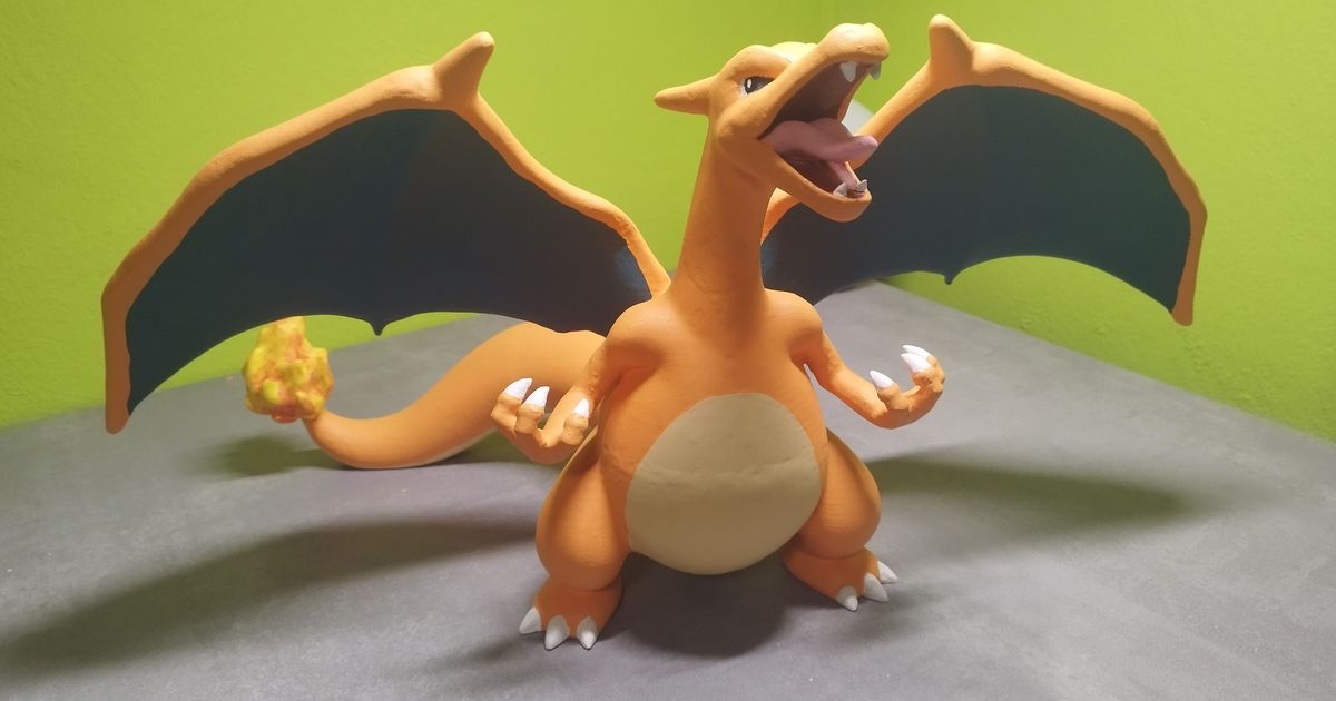 Remix: Charizard 30cm tall, split parts by 3D_Workspace | Download free ...
