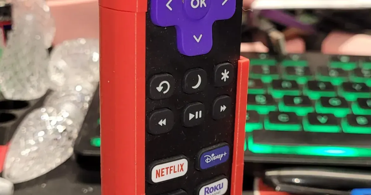 Sanyo Roku TV Remote Caddy/Clip by MSkillet | Download free STL model ...