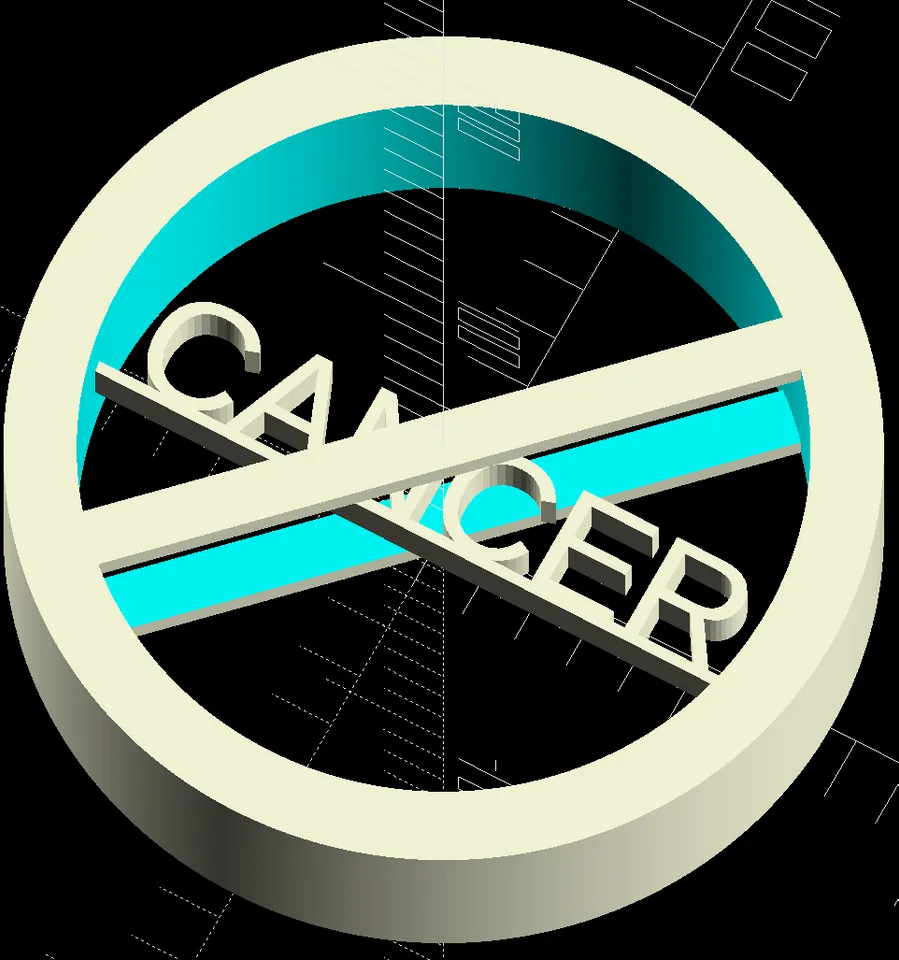 No Cancer by Studlyed | Download free STL model | Printables.com