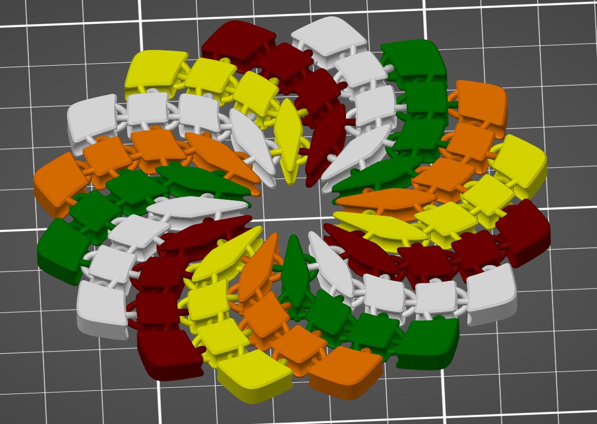 ReMiX-Sunflower Fabric Coaster by akamaka | Download free STL model ...