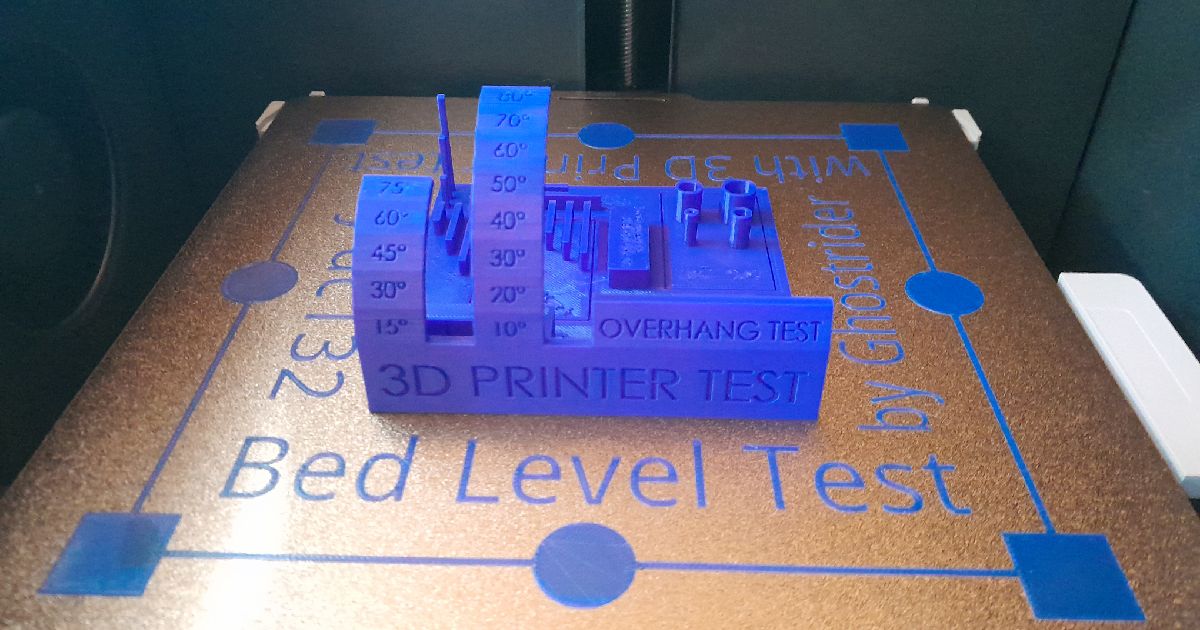 All-In-One 3D Printer Test/Bed Level Test por Ghostrider | Descargar ...