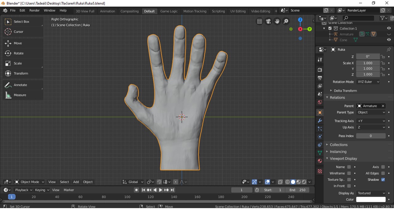 Hand by 3d_earth_ | Download free STL model | Printables.com