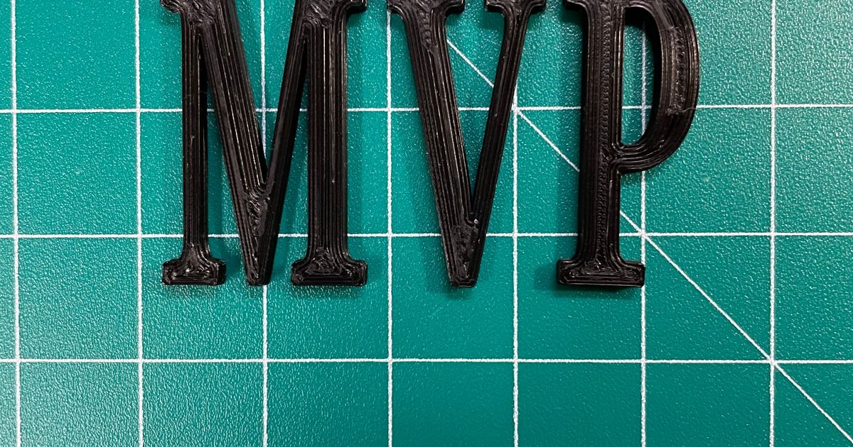 MVP Text by Shakurityzone | Download free STL model | Printables.com