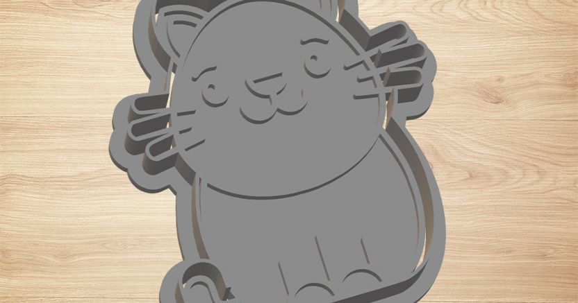 cookie cutter cat - cutter and stamp by FeuerDrachenEinhorn | Download ...