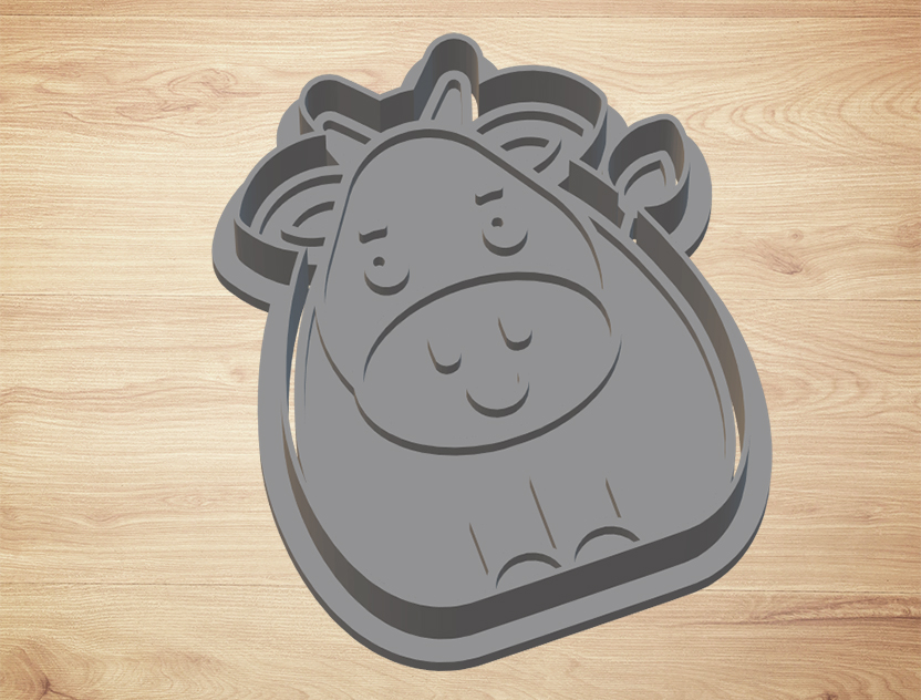 cookie cutter cow - cutter and stamp by FeuerDrachenEinhorn | Download ...