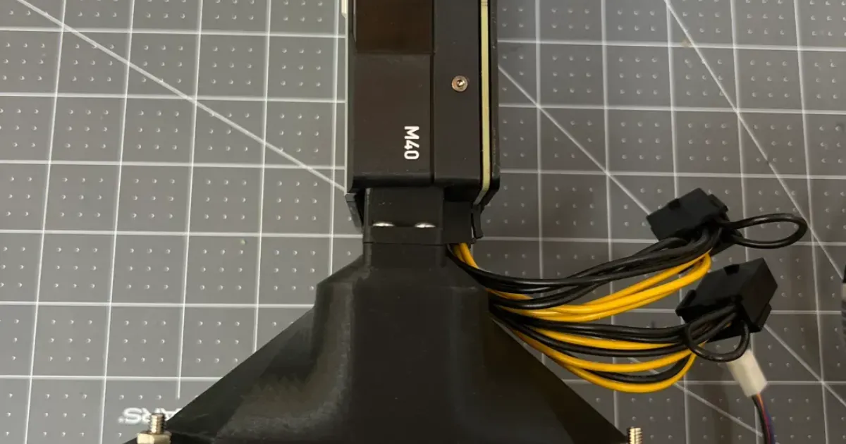 Tesla M40 120mm fan adaptor by Panda Makes | Download free STL model ...