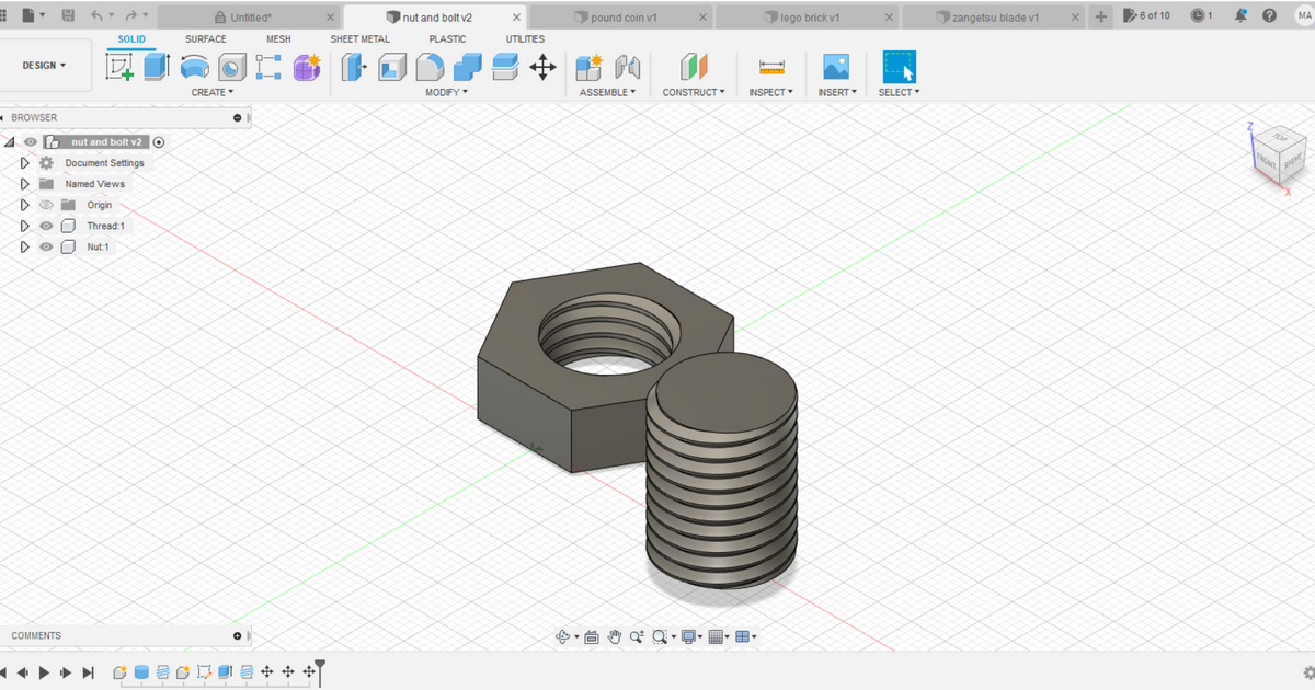 Nut And Bolt By Srytkfjgsx Download Free Stl Model
