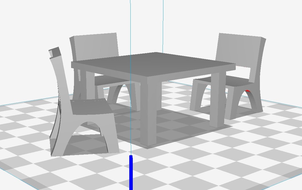 2.5D Simple Chair and Table by Jürgen Weigert | Download free STL model ...