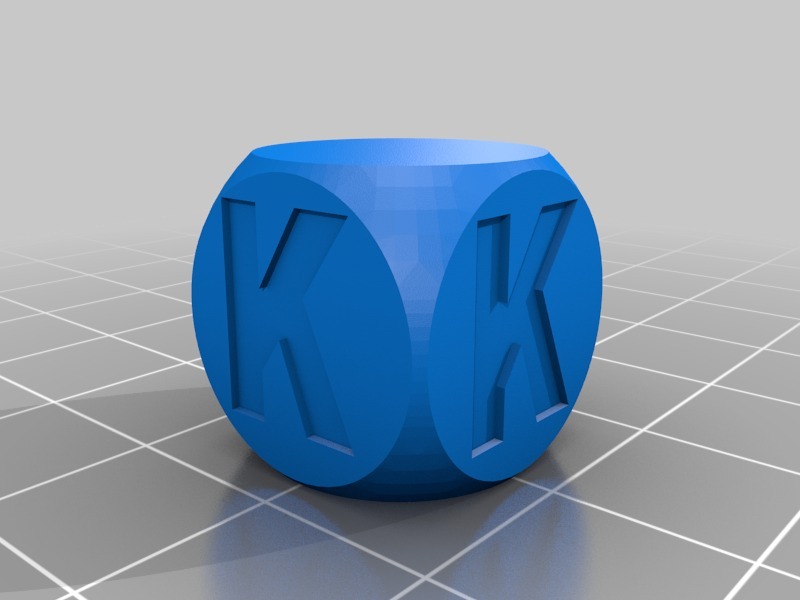 Baby Block - Letter "K" by gldndragon77 | Download free STL model ...