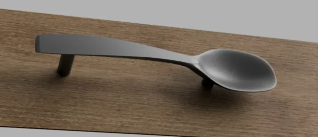 Spoon Drawer Pull by cluckOmatic | Download free STL model | Printables.com