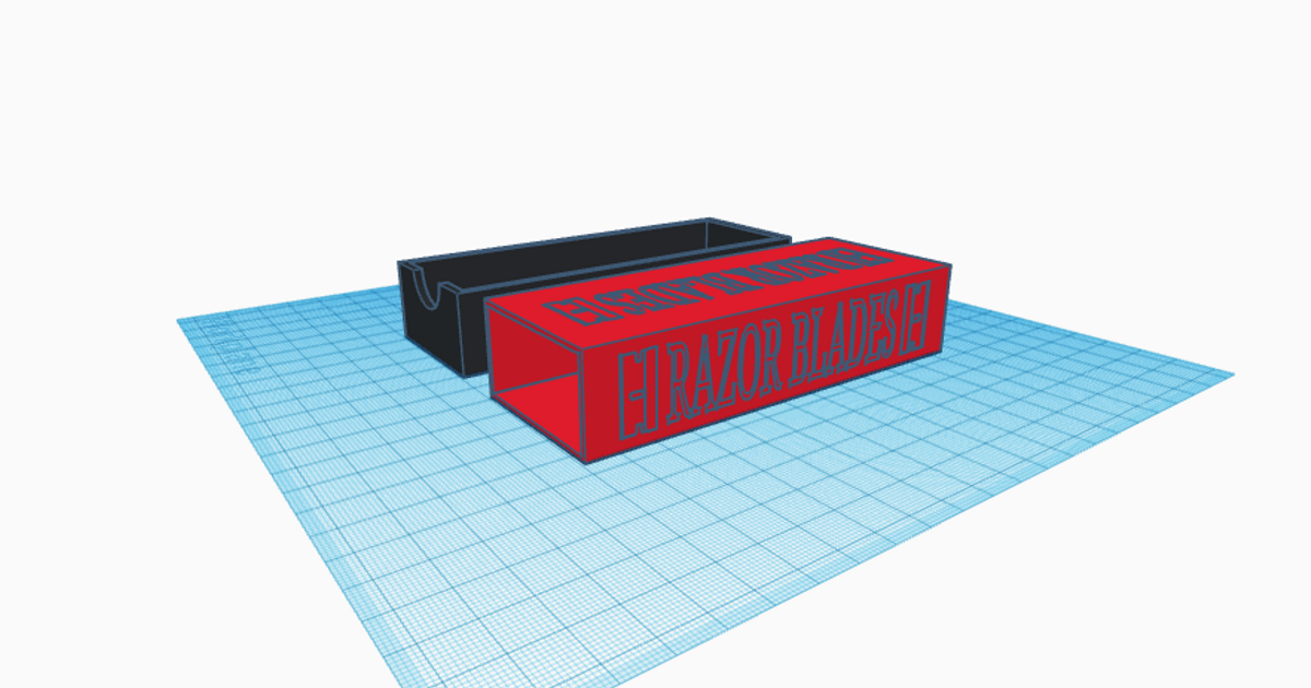 Razor Blade Storage Box by jasondilts | Download free STL model ...