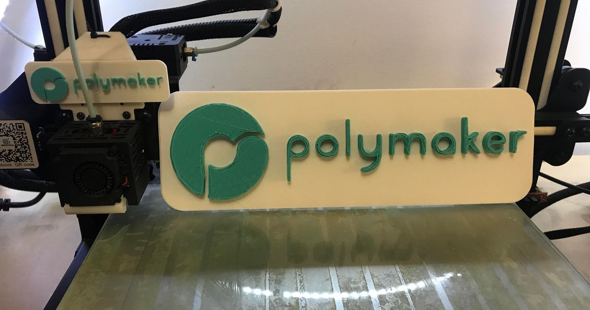 Polymaker logo keyring and signs by MattGerman | Download free STL ...