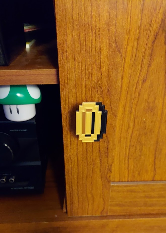 8-Bit Mario Cabinet Knobs and Handles by ValleyGeek | Download free STL ...
