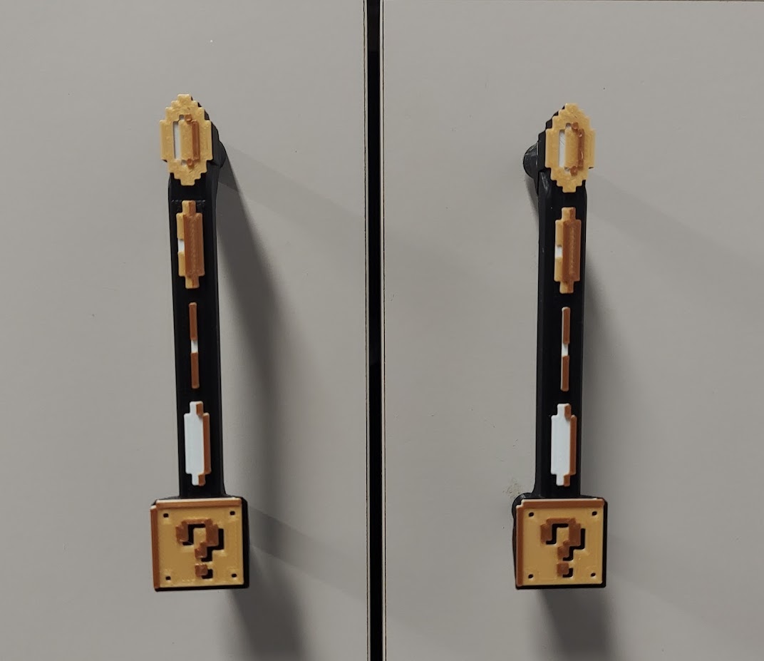 8-Bit Mario Cabinet Knobs and Handles by ValleyGeek | Download free STL ...