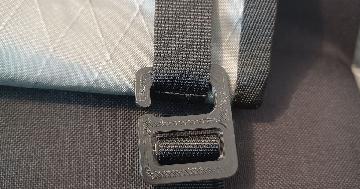 G-buckle Hook for 20mm webbing by Patacruz Workshop | Download free STL ...