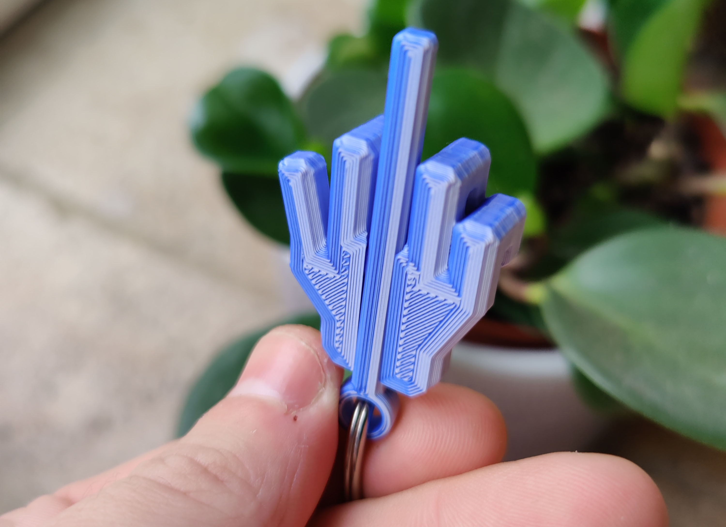 Flip keychain 'the bird' middle finger by Van Cleemput Robin | Download ...