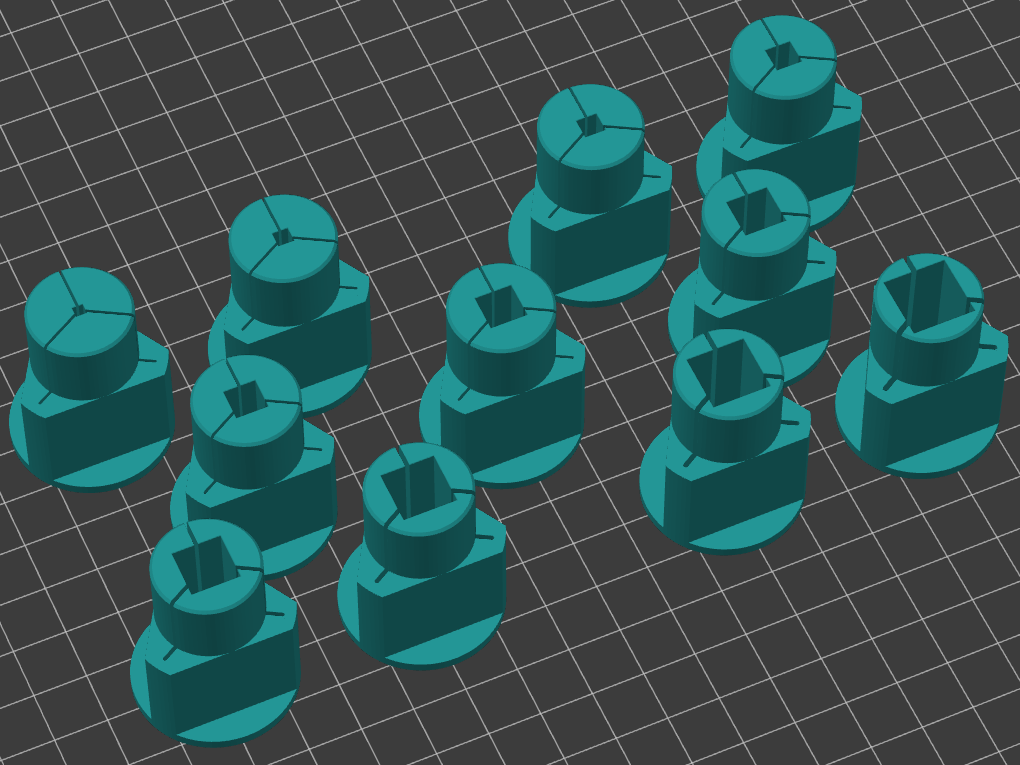 Square bar collet set 2mm .. 12mm by 3DTux | Download free STL model ...