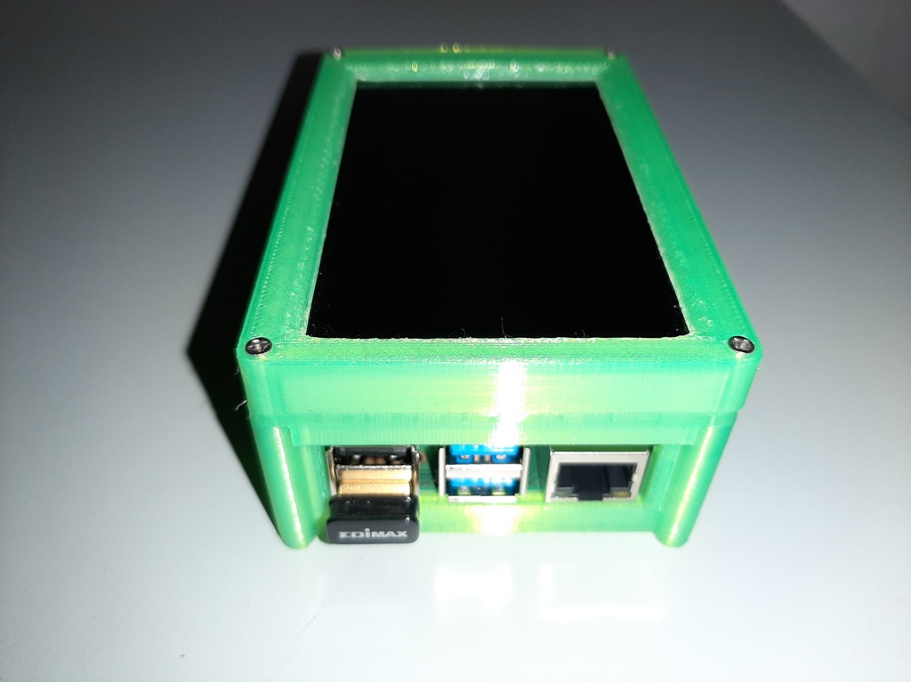 Raspberry PI 4B case with Hyperpixel 4.0" Touchscreen by LuKowalski ...