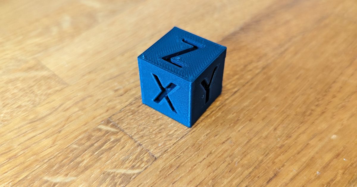 Callibration Cube XYZ by threeDpr!nted | Download free STL model ...