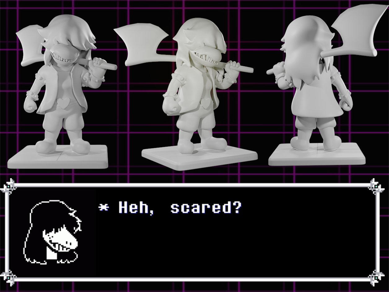 Susie deltarune by OscarTbatt | Download free STL model | Printables.com