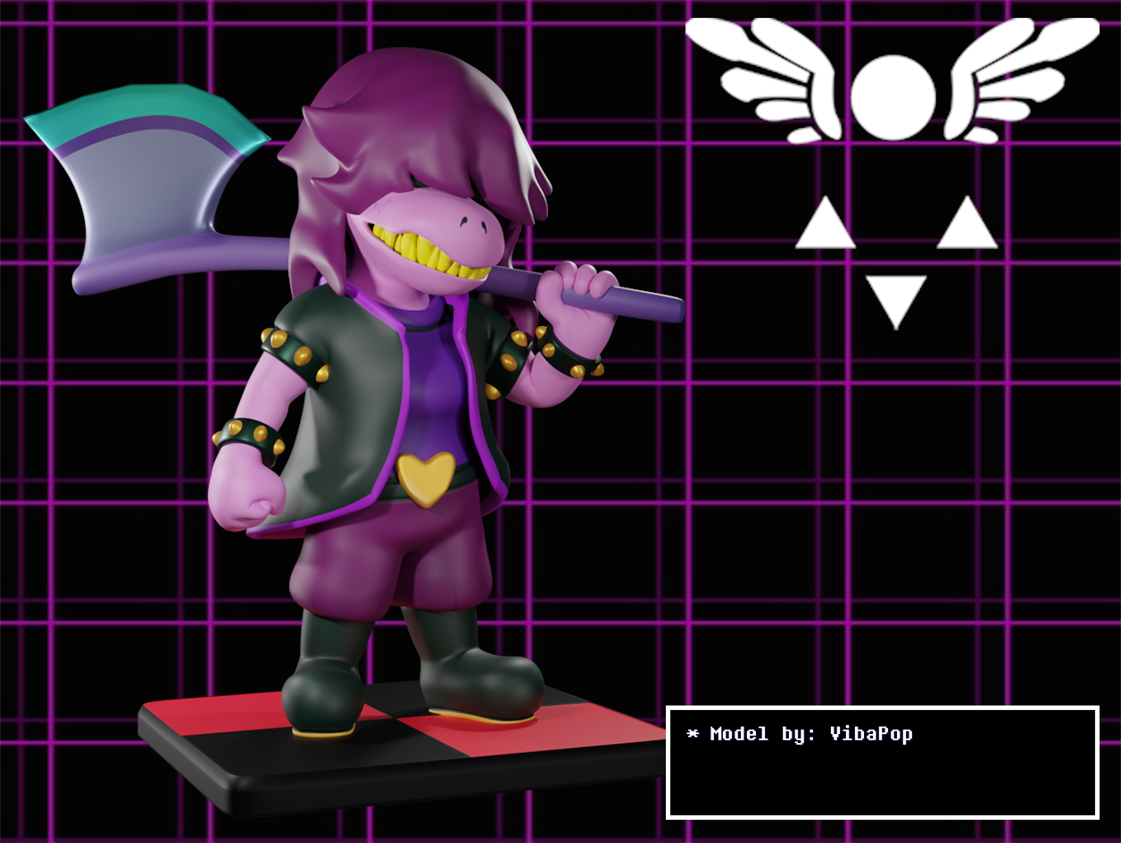 Susie deltarune by OscarTbatt | Download free STL model | Printables.com