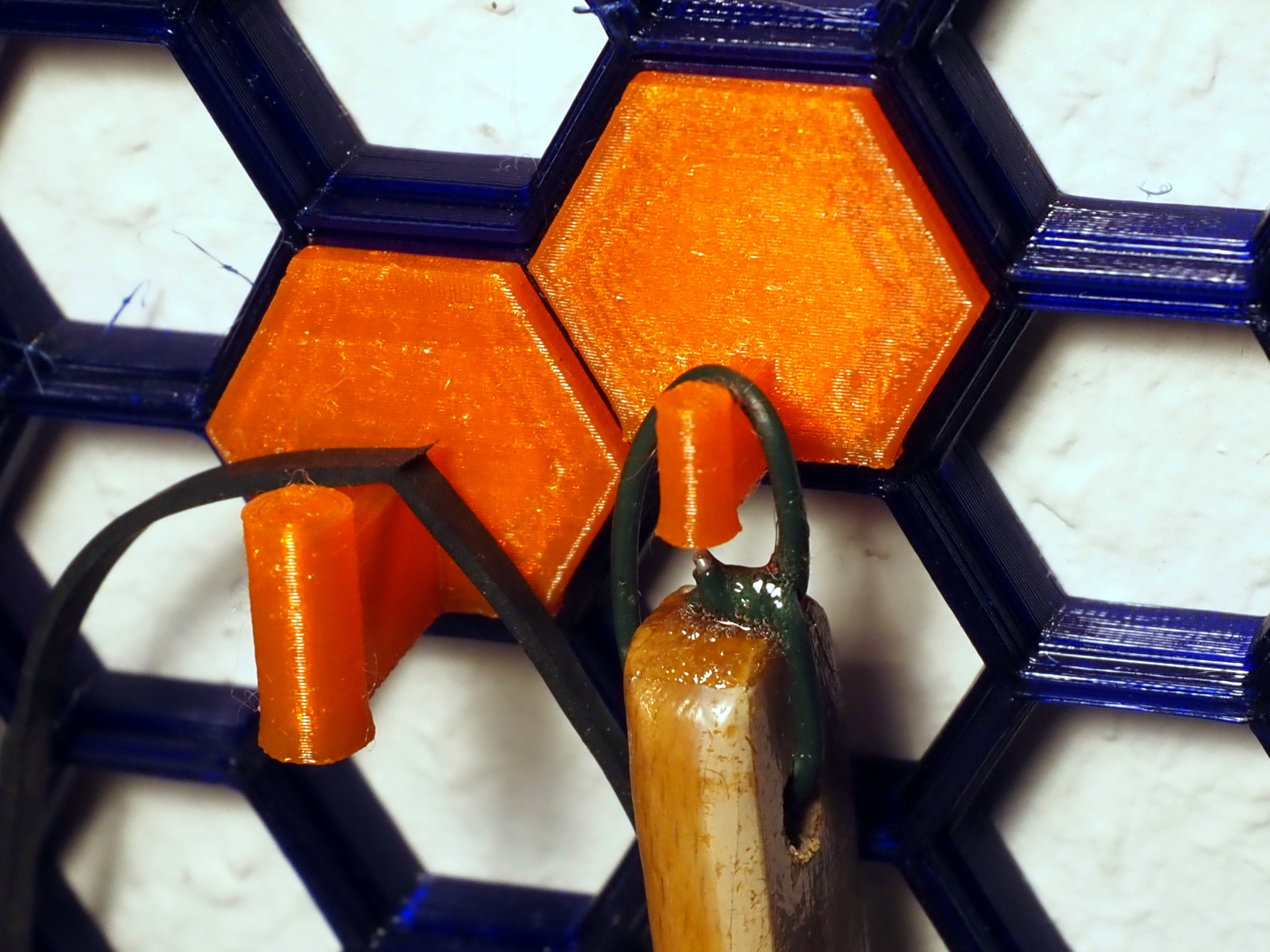 Parametric hook for Honeycomb Storage Wall by CoMet | Download free STL model | Printables.com